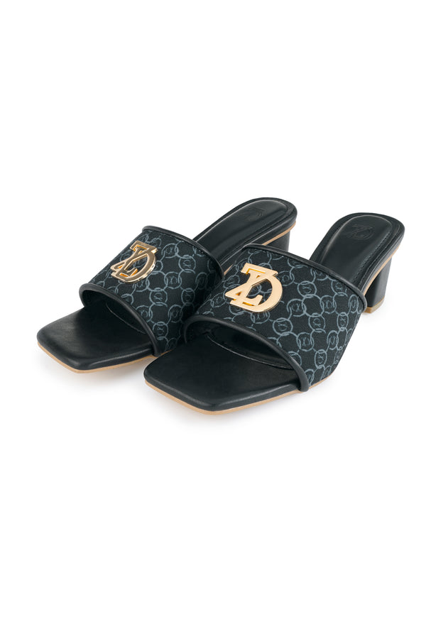Interlock Block Heels - Black - ZYTADELIA