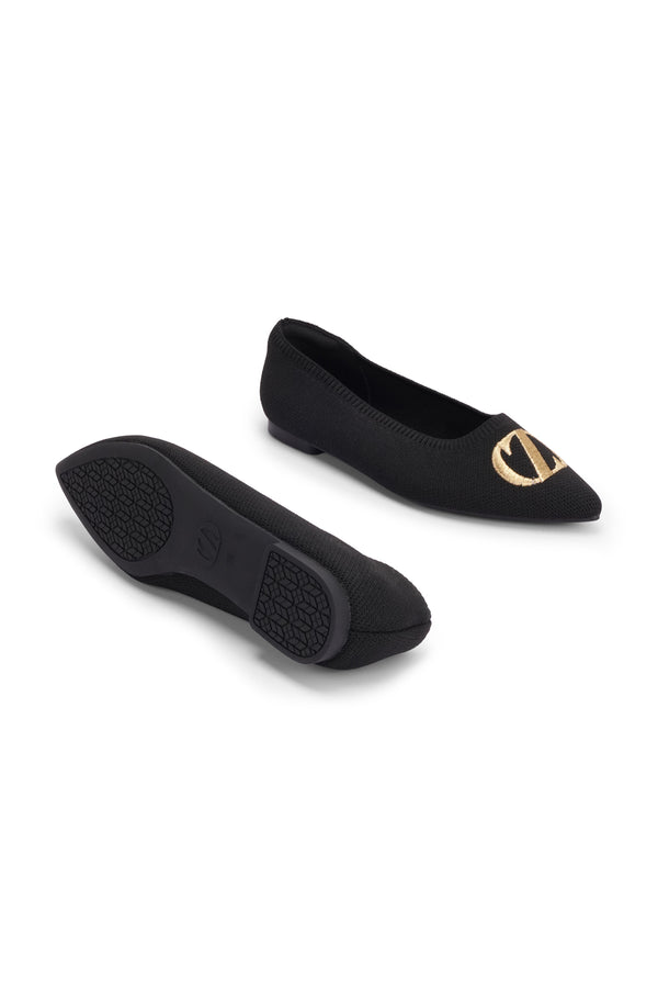 Kylie Flat Shoes - Black - ZYTADELIA