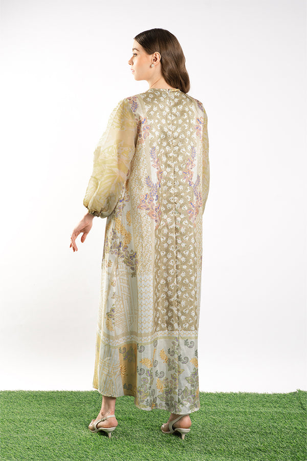 Elegance Half Slit Dress - Papyrus - ZYTADELIA