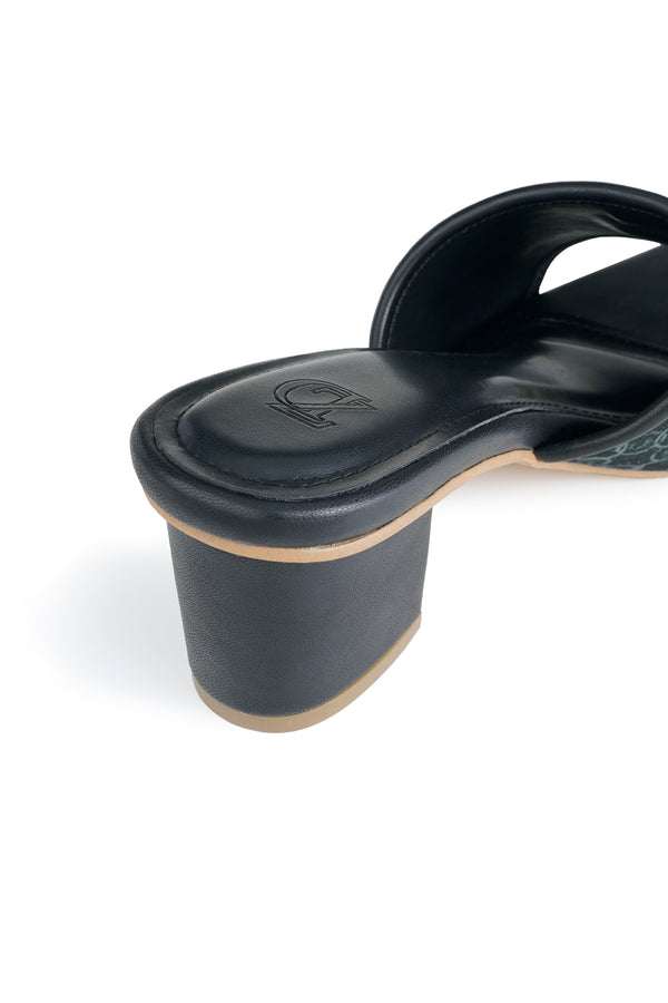 Interlock Block Heels - Black - ZYTADELIA